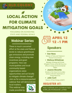 Webinar: Local Action for Climate Mitigation Goals - Old Colony Planning